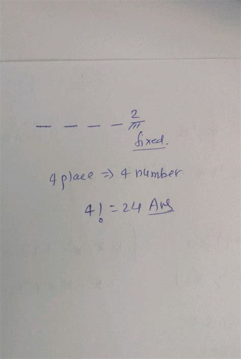 q iio the number of 5 digit even numbers formed with the digits 2 3
