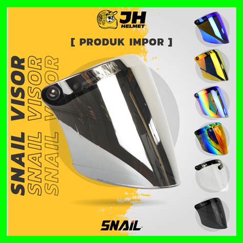Jual Kaca Visor Snail Flat F A Retro Kaca Bogo Kaca Helm Visor Helm Jual Helm Shopee