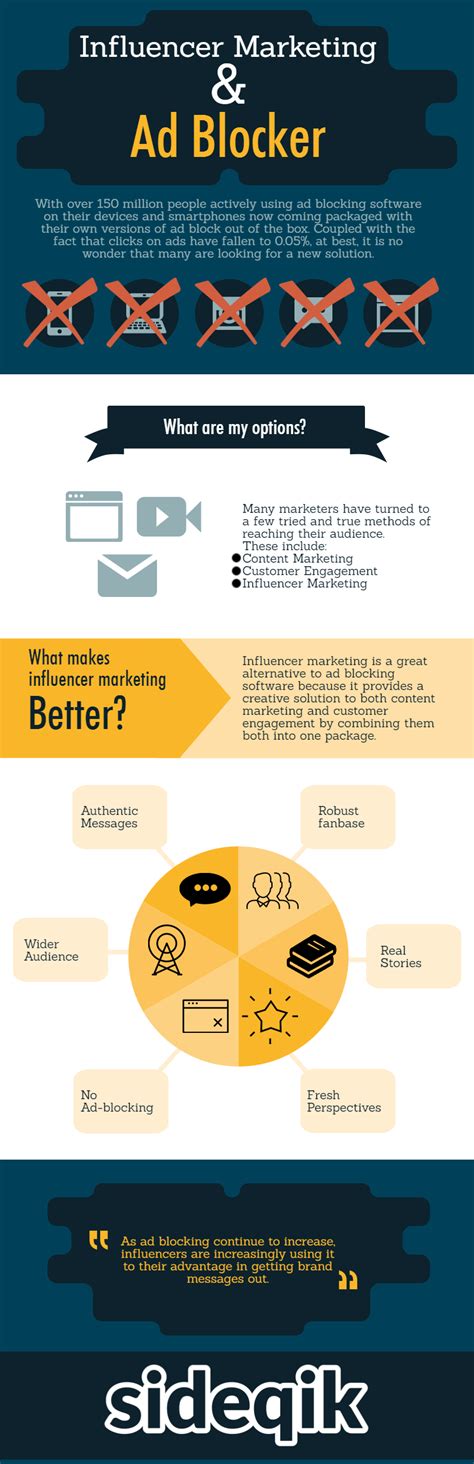 Influencer Marketing Ad Blocker Infographic