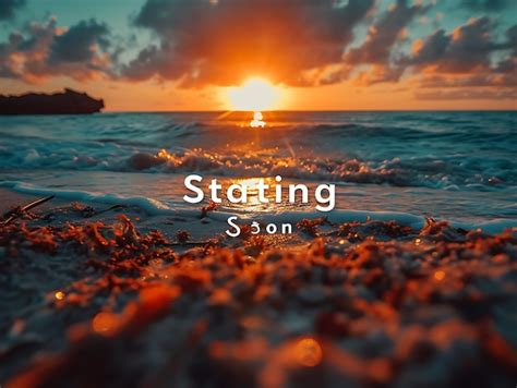 Premium Photo Starting Soon Text With A Countdown Timer Effect And A