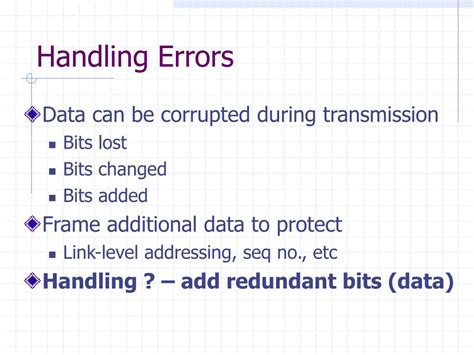Ppt Computer Networks Error Detection And Correction And Media Access Control Powerpoint