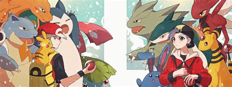 Mikakami1e Ampharos Azumarill Blastoise Charizard Ethan Pokemon Pikachu Red Pokemon