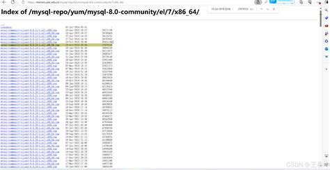 通过国内mysql镜像站安装mysql80版本服务器——解决方案mysql国内镜像 Csdn博客