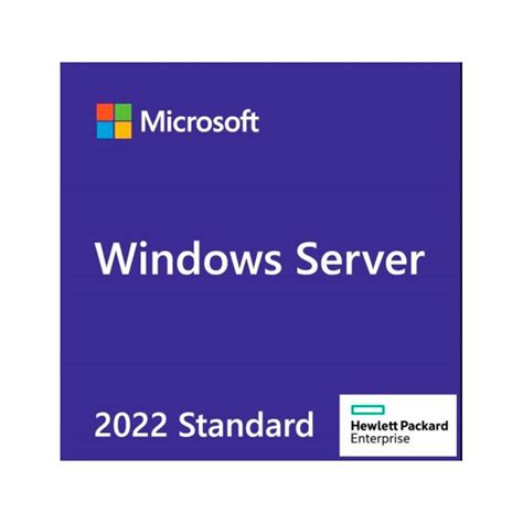 Licencia Microsoft Windows Server 2022 Estándar Hp Rok 16 Cores Multilenguaje Dvd Infosep