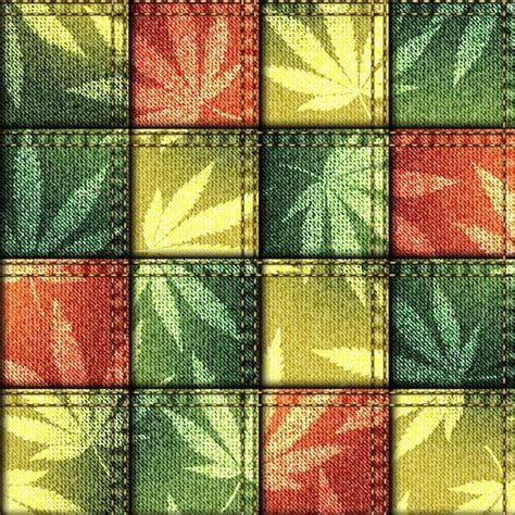 Free Download Denim Fabric With Hemp Leaves Seamless Pattern Vector