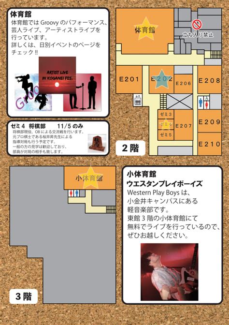 フロアマップ 法政大学小金井祭