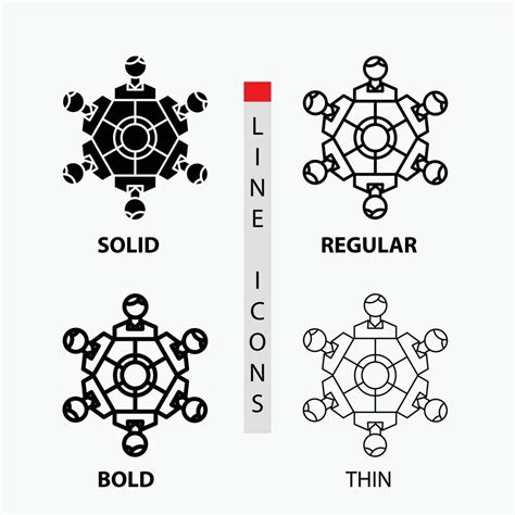 Cooperation Friends Game Games Playing Icon In Thin Regular Bold Line And Glyph Style