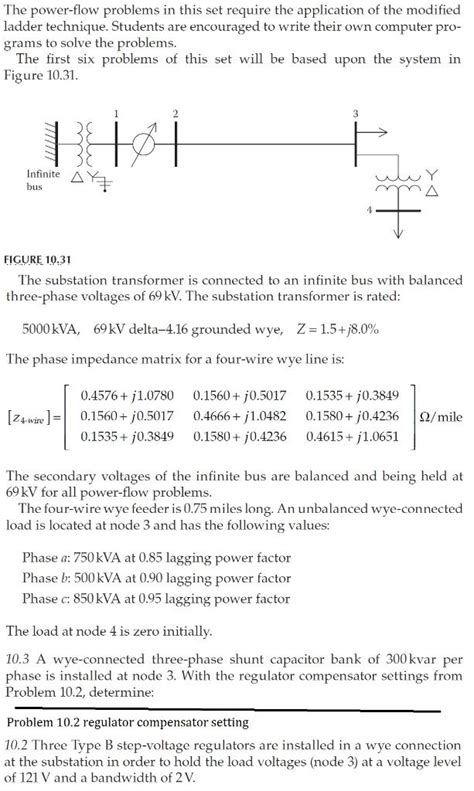 this is a problem from distribution system modeling