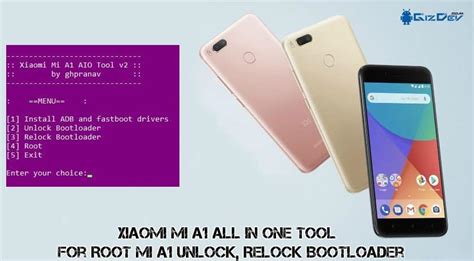 Xiaomi Mi A All In One Tool V For Root Mi A Unlock Relock Bootloader