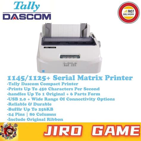 Tally Dascom 1145 1125 A4 24 Pin Usb Dot Matrix Printer Computer