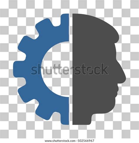Cobalt Gray Android Head Toolbar Pictogram Stock Vector Royalty Free 502566967 Shutterstock