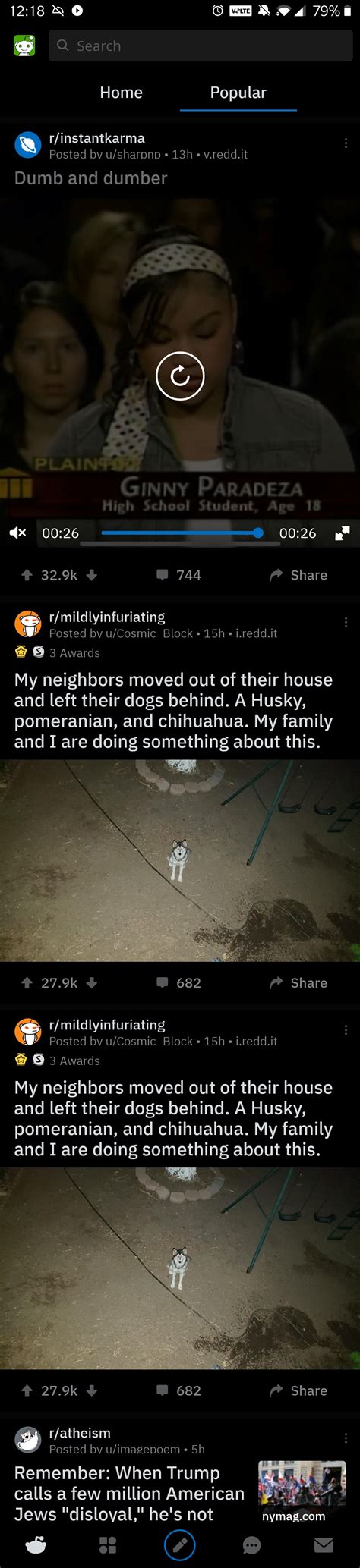 The Same Post Showing Up Twice On The Popular Page One After Another