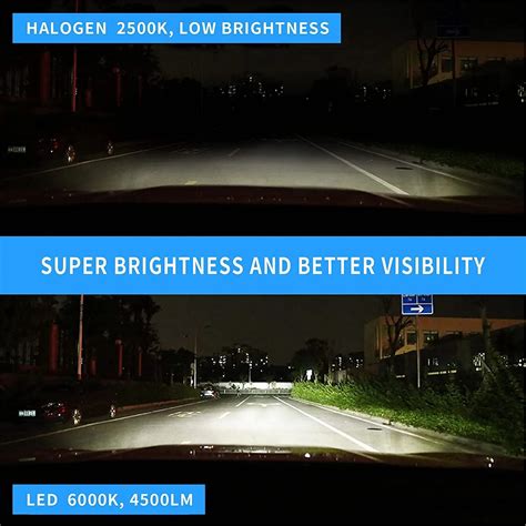 D2s Led Headlight Bulbs 6000k Set High Low Beam 2x Vland Australia