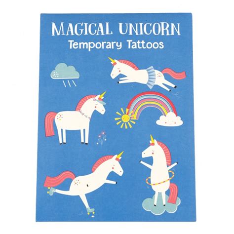 Rex London Magical Unicorn Temporary Tattoos