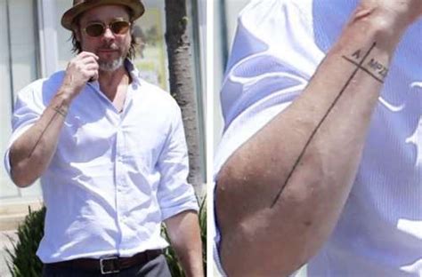 Brad Pitt Tattoo Hand
