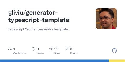 Github Gliviugenerator Typescript Template Typescript Yeoman