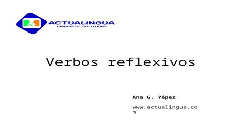 Verbos Reflexivos Para Vídeo Download Pptx Powerpoint
