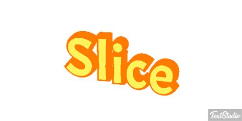 Slice Word Animated  Logo Designs
