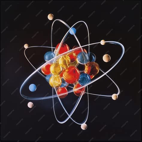 Premium Photo Atomic Dance Subatomic Realm Electrons Neutrons And Protons Orbit A Fixed