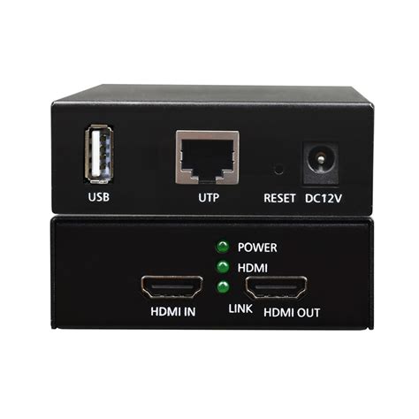 1080p 60hz Hdmi And Usb Kvm Over Cat5 5e Ethernet Extender 120m