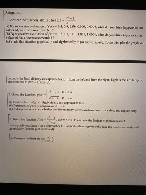 Solved Assignment 1 Consider The Functionſ Defined Byfx