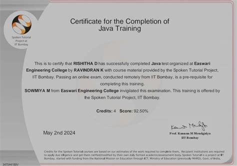 Rishitha Dhanasekharan On Linkedin Java C Programming