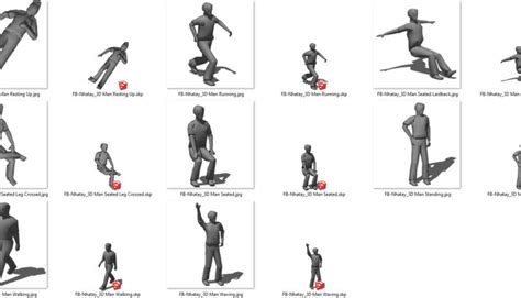 5759 Free Sketchup Collecction People Model Download 18 Sketchup Models For Free Download