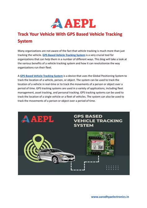 Ppt Track Your Vehicle With Gps Based Vehicle Tracking System