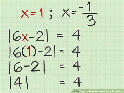 How To Solve Absolute Value Equations Steps With Pictures