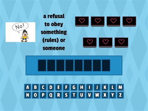 Level 4 Unit 9 Words Ending In Ant Ance And Ancy Hangman