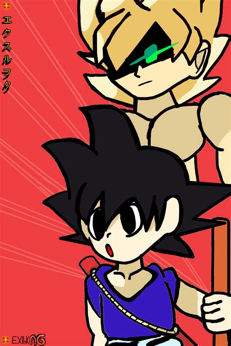 Goku And Goku By Exlhk On Newgrounds
