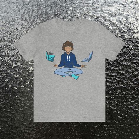Meditating Coder Girl Programmer T Shirt T For Software Developers Sysadmins Hackers