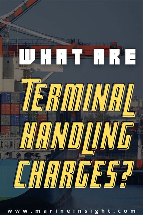 What Are Terminal Handling Charges