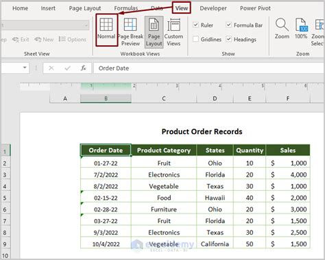 How To Remove A Header In Excel 4 Methods Exceldemy