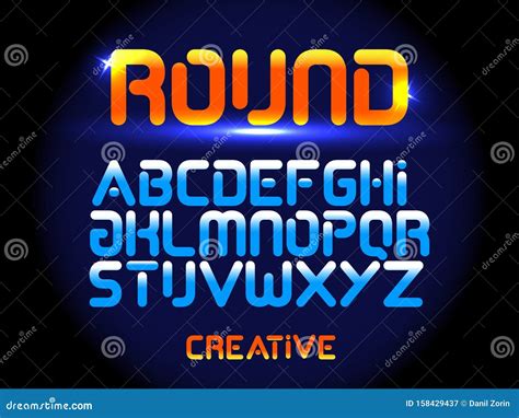 Future Font Creative Modern Alphabet Fonts Typography Colorful Bold