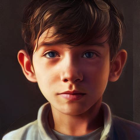 Premium Photo Handsome Young Boy Portrait