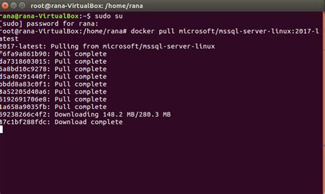 Sql1996 Installation Steps Of SQL Server 2017 Container Image With Docker