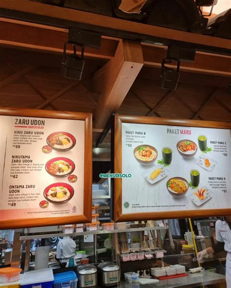 Buku Harga Menu Marugame Udon The Park Mall Solo Baru Buku Menu Di