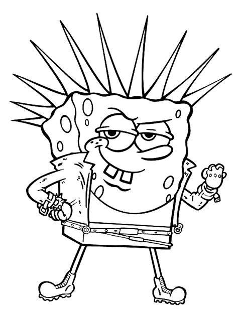 10 Best Spongebob Halloween Coloring Pages Images