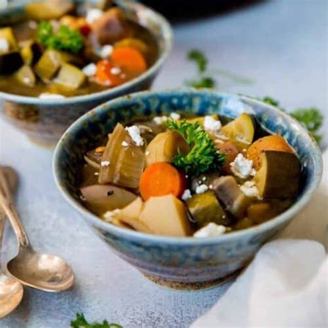 Vegan Slow Cooker Lentil And Veggie Soup The Movement Menu