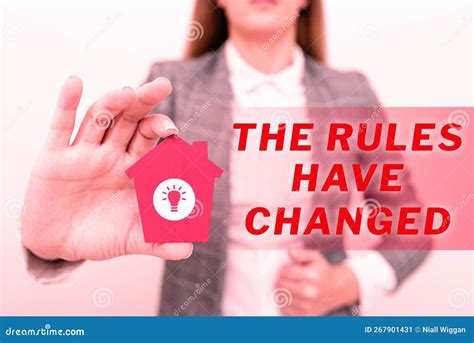 Sign Displaying The Rules Have Changed Business Showcase The Agreement