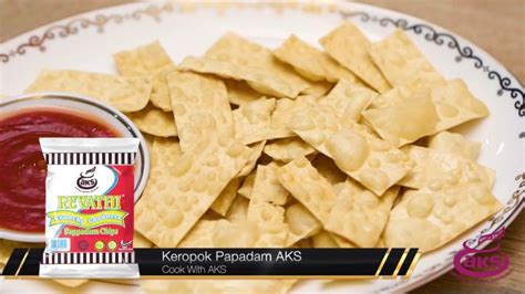 Aks Kerepek Keropok Papadom Papadam Appalam Snacks [100gm