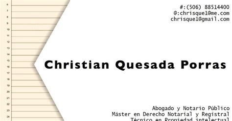 Christian Quesada Porras Costa Rica Registro Nacional 12 Years