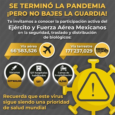 SEDENAmx On Twitter Se Acaba La Emergencia Sanitaria Por La Pandemia Pero La COVID
