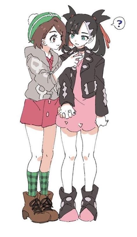 Gloria X Marnie Tumblr かわいいイラスト ポケモン かわいい ポケモン トレーナー イラスト