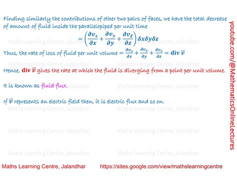 Advanced Mathematics Vector Calculus Divergence And Curllecture 3pdf