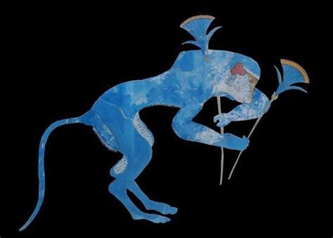 Berumur 3600 Tahun Lukisan Monyet Biru Ini Menarik Perhatian Ilmuwan