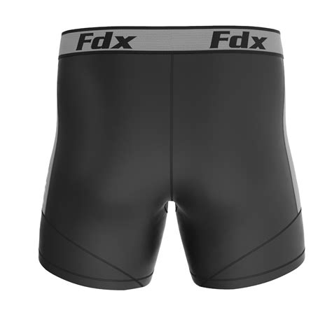 Fdx Mens Compression Boxer Shorts Base Layers Sports Briefs Skin Fit