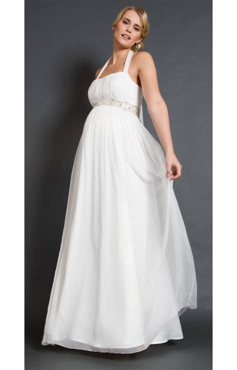 Alya Silk Maternity Bridal Gown Long Maternity Wedding Dresses