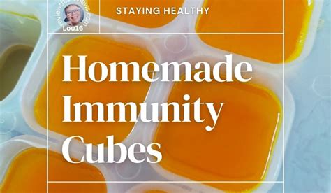 Reviewing Homemade Immunity Cubes